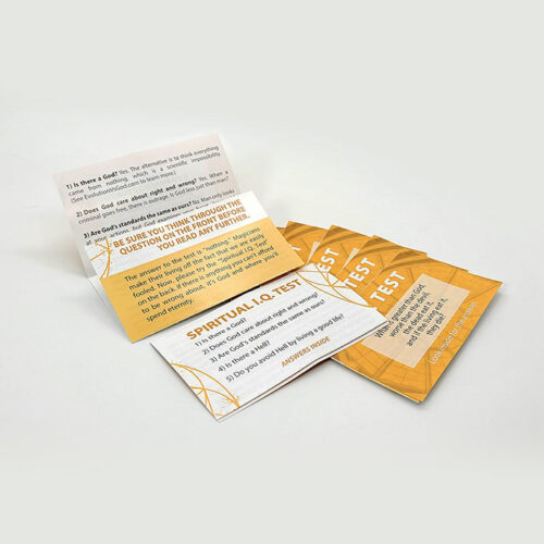 IQ test Greater Than God - Living Waters